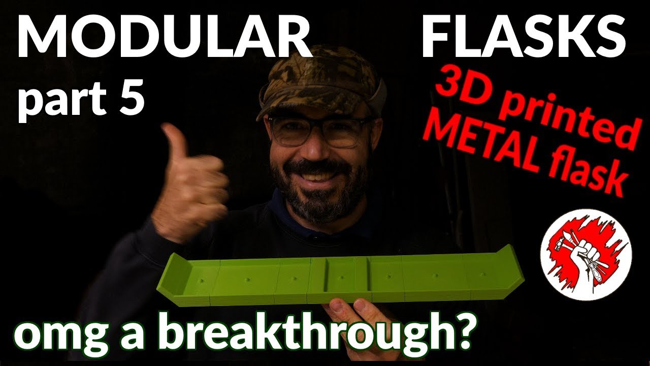 Modular Metal Casting Flasks (part5) - 3D printed modules - pattern ...