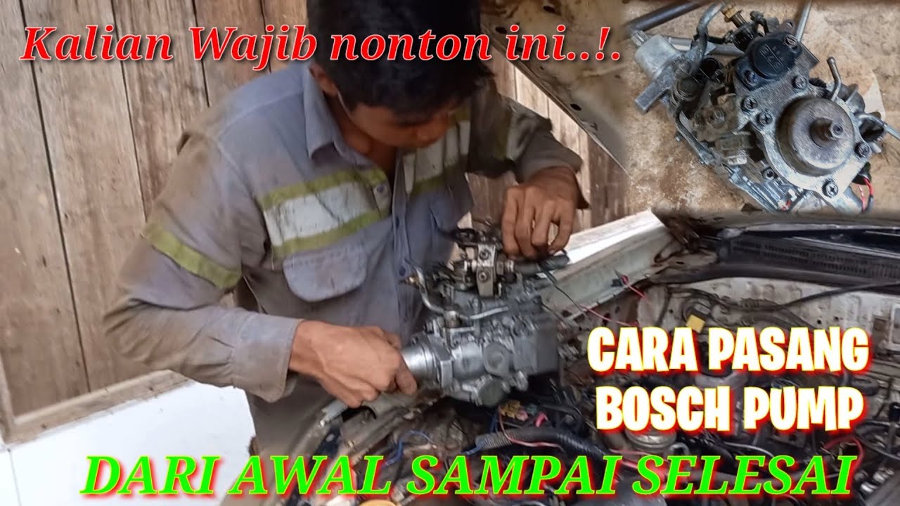 CARA PASANG BOSPOM (BOSCH PUMP) FORD RANGER 2.5 - YouTube