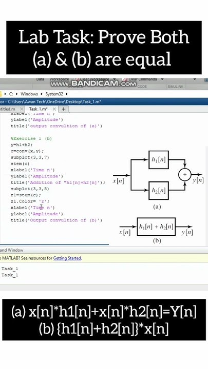 Convolution Property Proved Matlab Code🌹 - YouTube