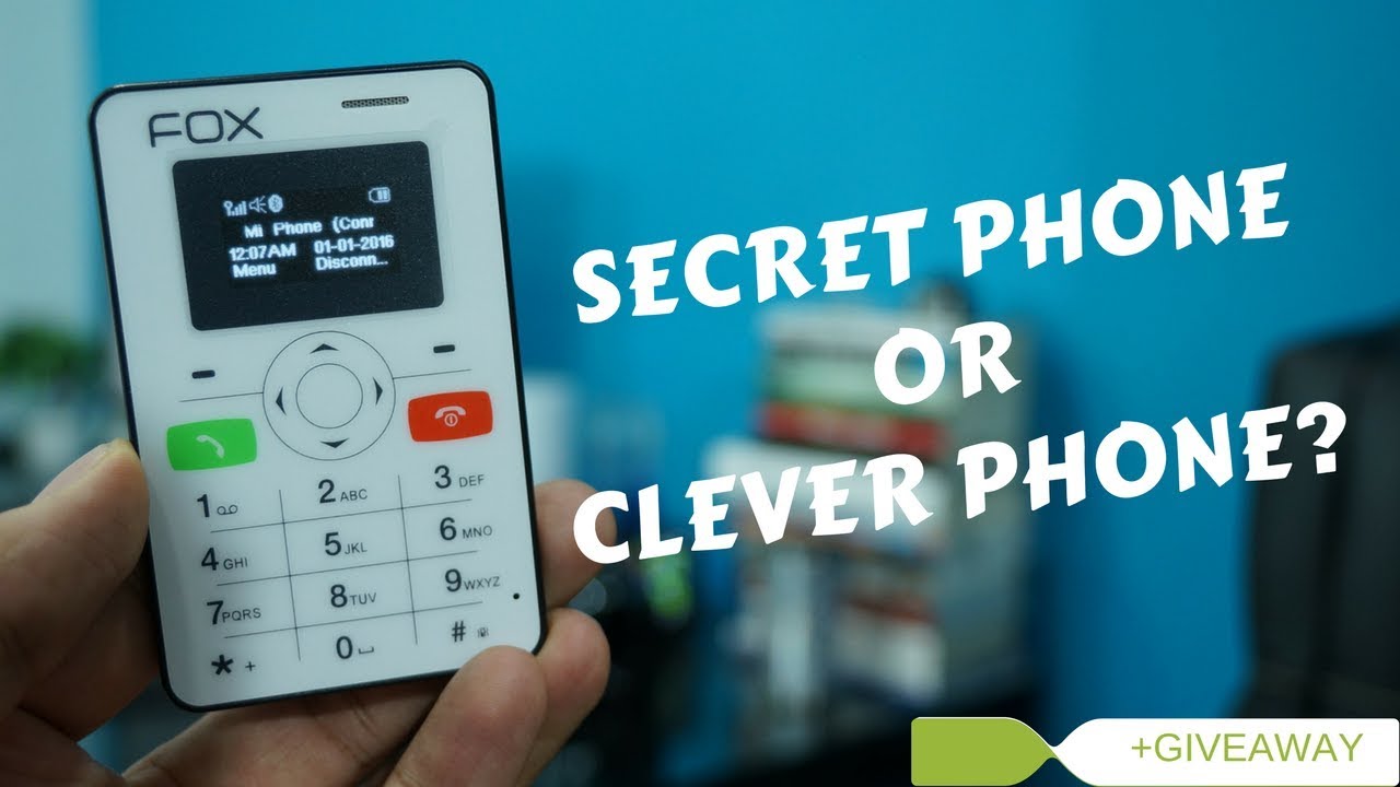 Hindi - Secret Clever Phone? The Fox Mobiles Mini 1 Unboxing + Giveaway ...
