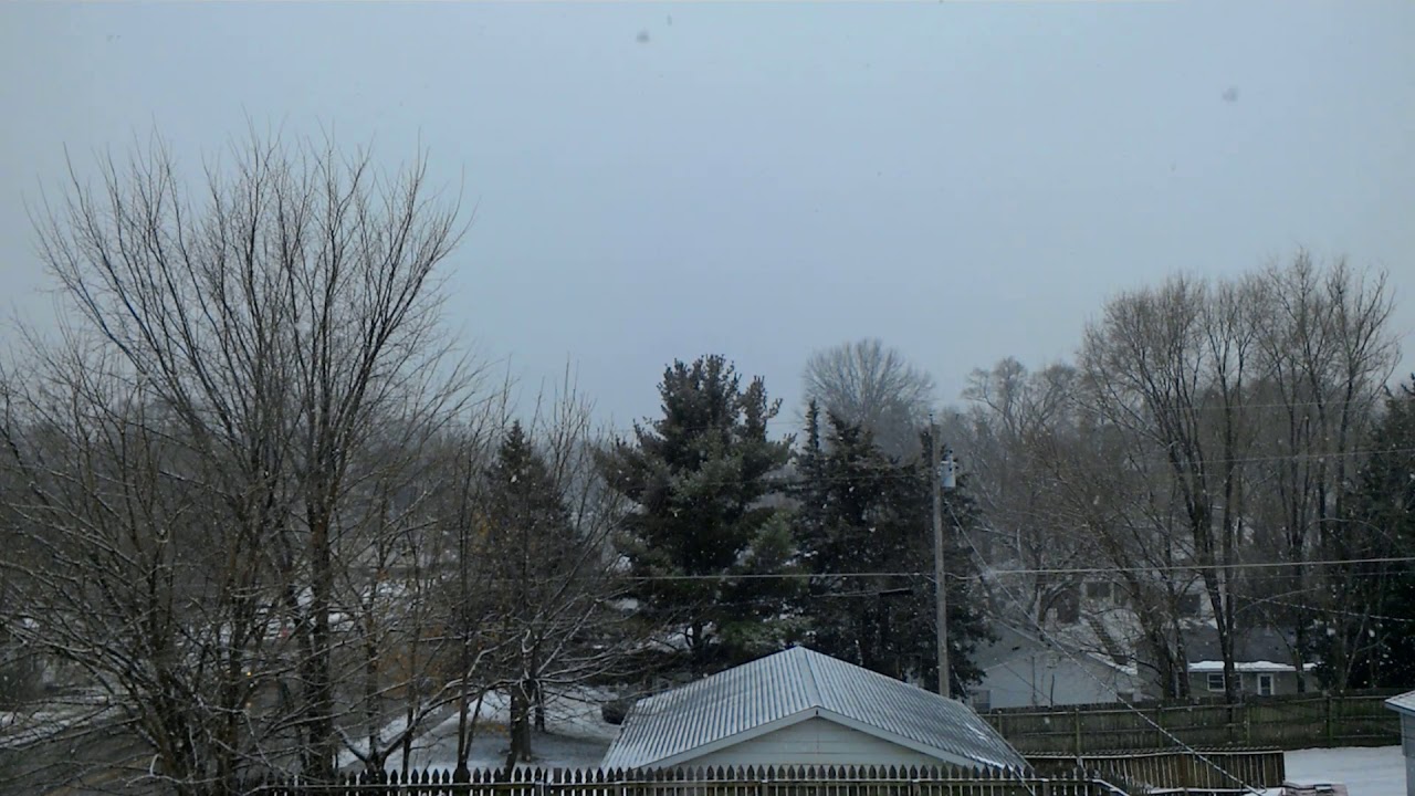Sirens Go Off Then Sudden Snow...December 4th 2018 12:19 am - YouTube