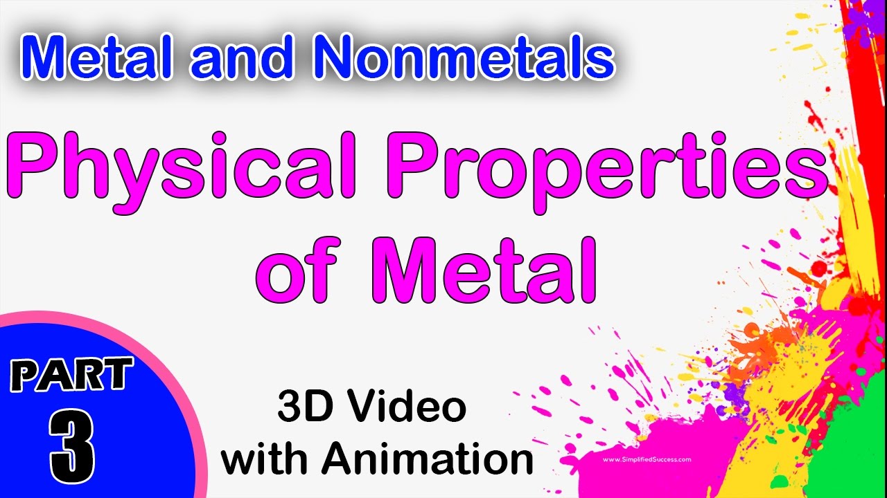 Physical Properties of Metal | Metal and Nonmetals | cbse 12 physics ...