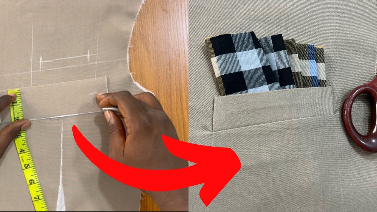 SUIT CHEST POCKET - THE EASIEST METHOD | Learn how! - YouTube