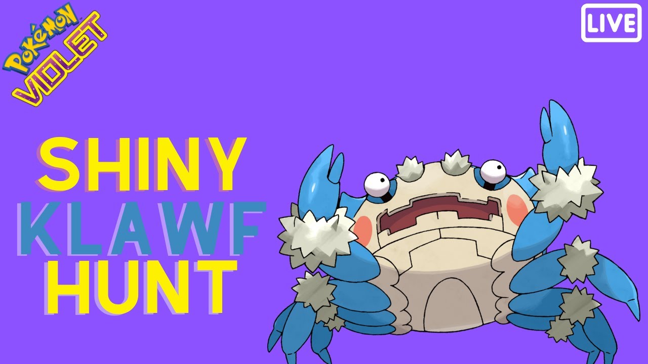 shiny hunting Klawf! | Pokémon Violet - YouTube