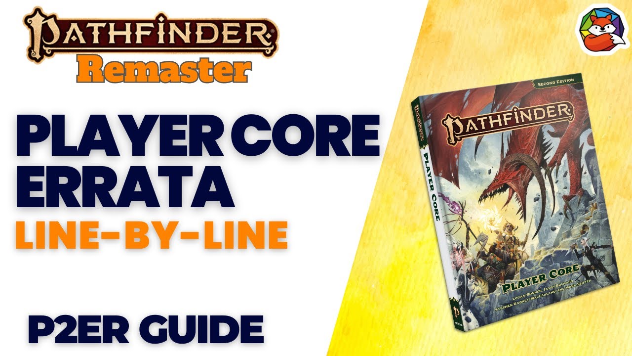Player Core Errata: Day 1 Fixes and Adjustments for the Remaster line ...