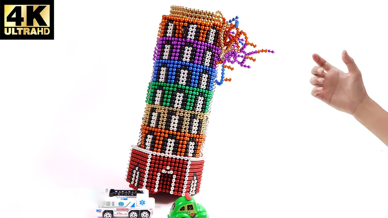 DIY - How To Rescure PISA Tower From Magnetic Balls ( Satisfying ...