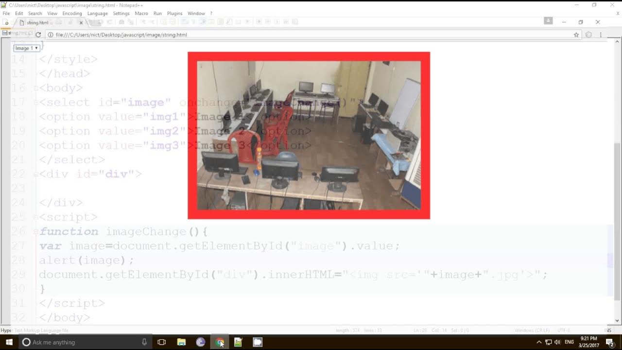 onchange event in javascript - YouTube