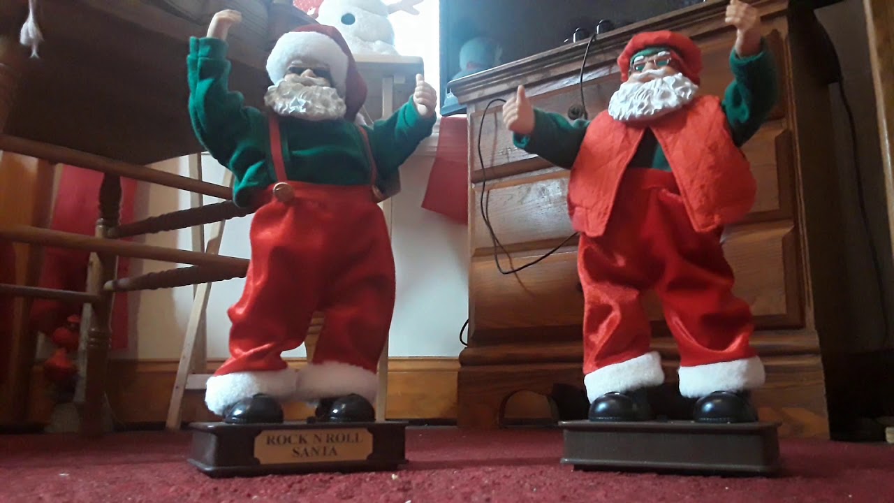 Novelty inc. Rockin' Santa "Run Run Rudolph" - YouTube