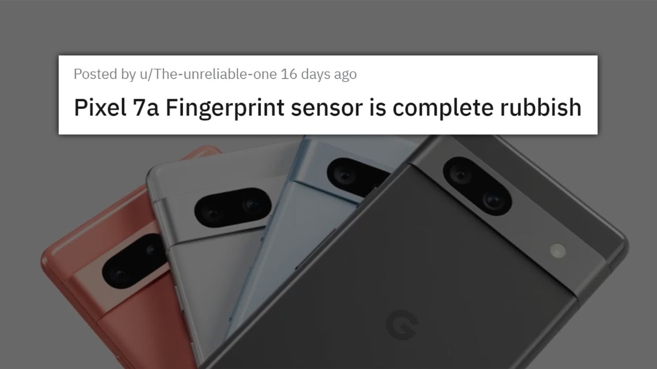 Google Pixel 7a 'fingerprint sensor' not working or reading slow? - YouTube