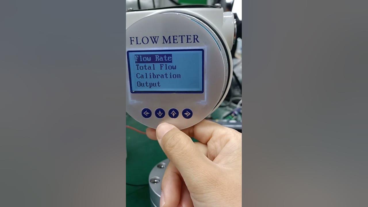 How to change flow range 4~20 mA of gear flow meter - YouTube