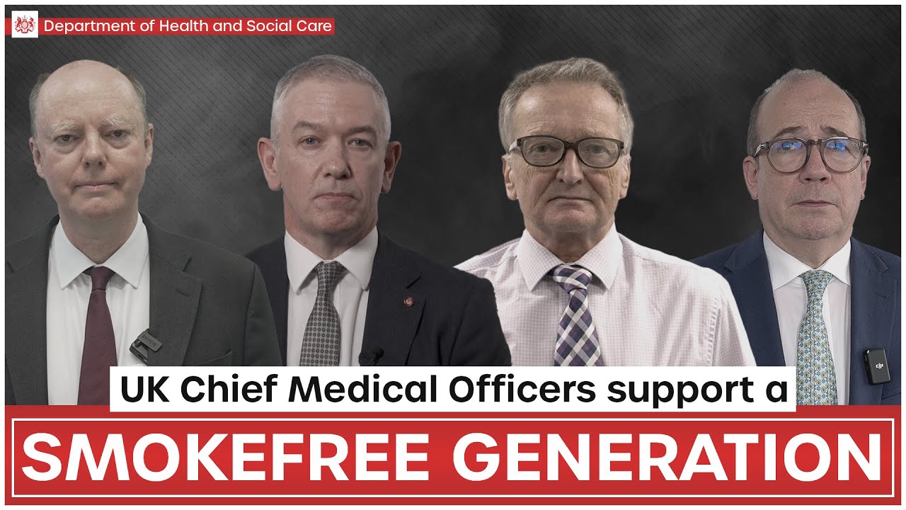 UK Chief Medical Officers Support Smokefree Generation - YouTube