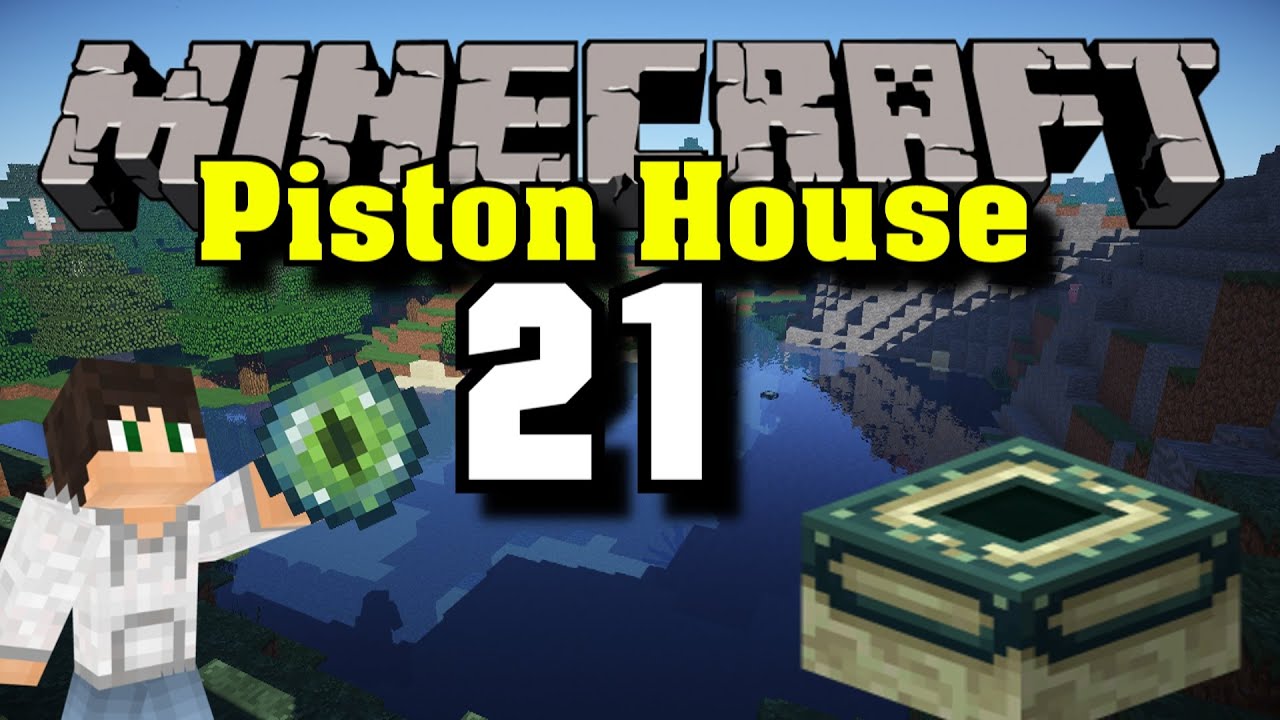 Let's build Minecraft Piston house #21 - THE END - YouTube