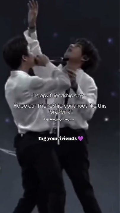 Happy friendship day💜 #vmin #taehyung #jimin #bts #friendshipday #bangtansonyeondan방탄소년단 ...