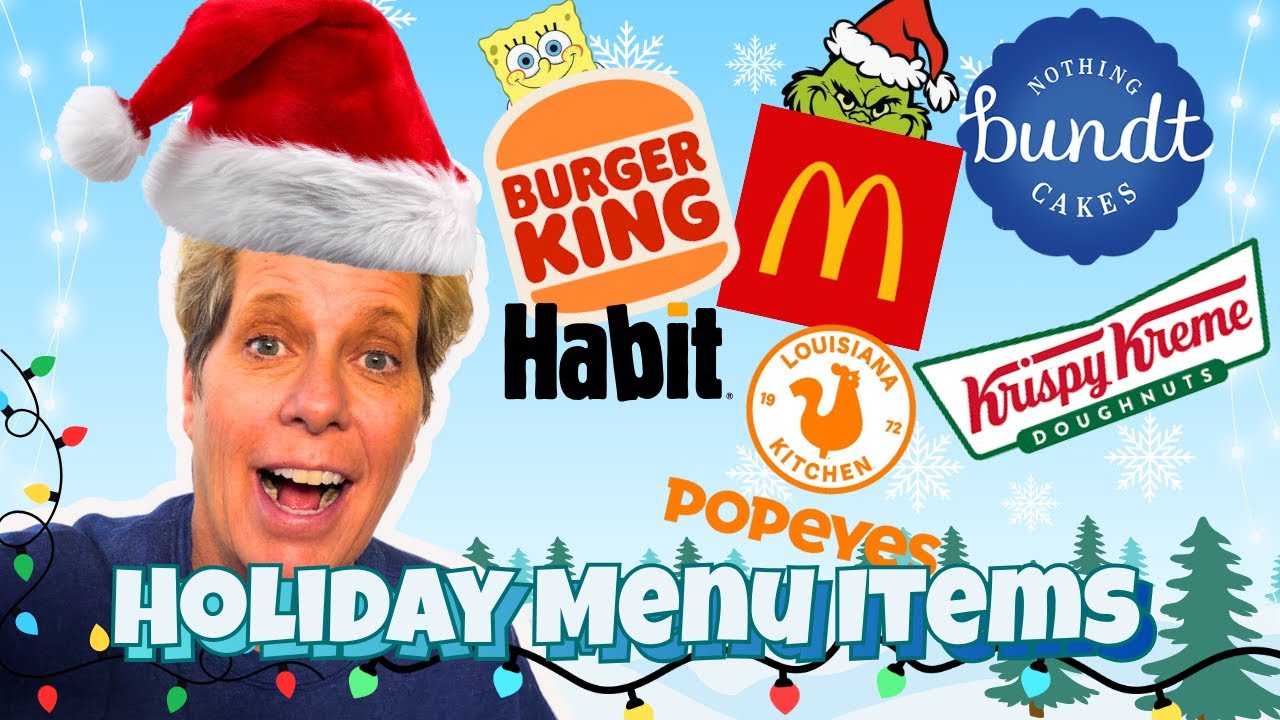 Trying the Holiday Fast Food Menu Items! 🎄🍔🍩 - YouTube