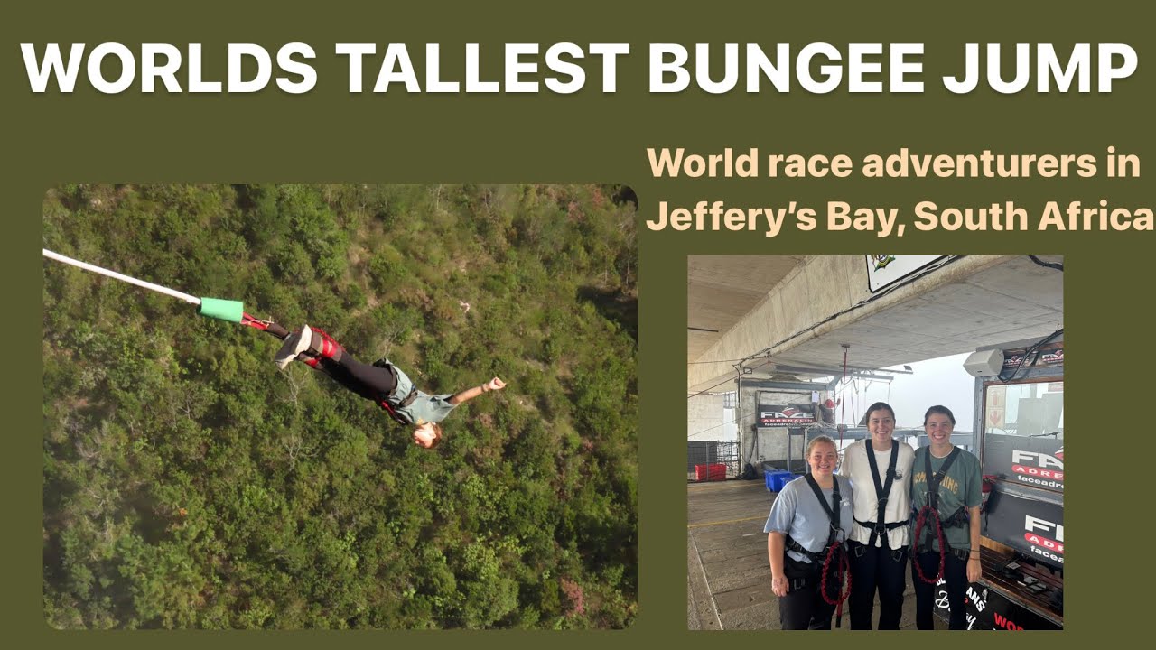 Worlds tallest bungee jump in South Africa! - YouTube
