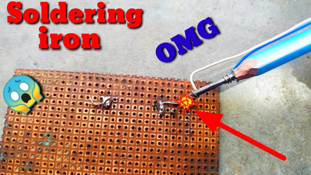 how to make soldering iron at home (100% waking) || homemade soldering ...