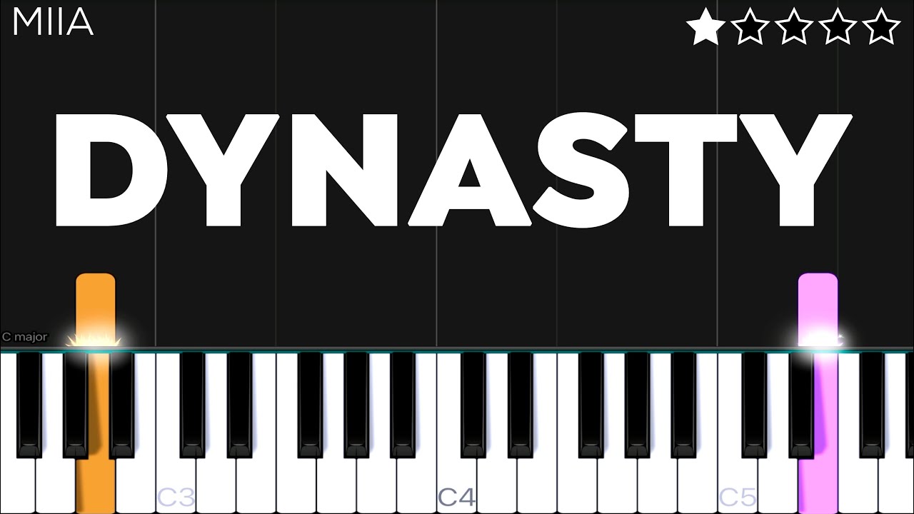 MIIA - Dynasty | EASY Piano Tutorial - YouTube