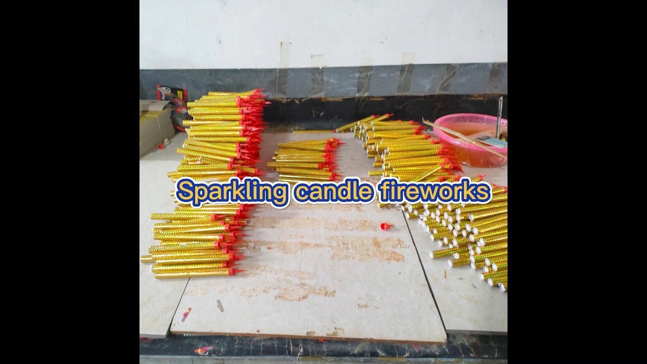 Sparking candle fireworks happy birthday cold fountain candle fireworks ...