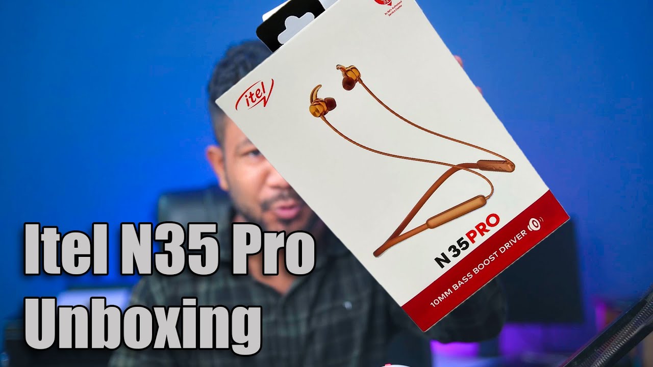 Itel N35 Neckband Bluetooth Review: Affordable Sound with Style! - YouTube