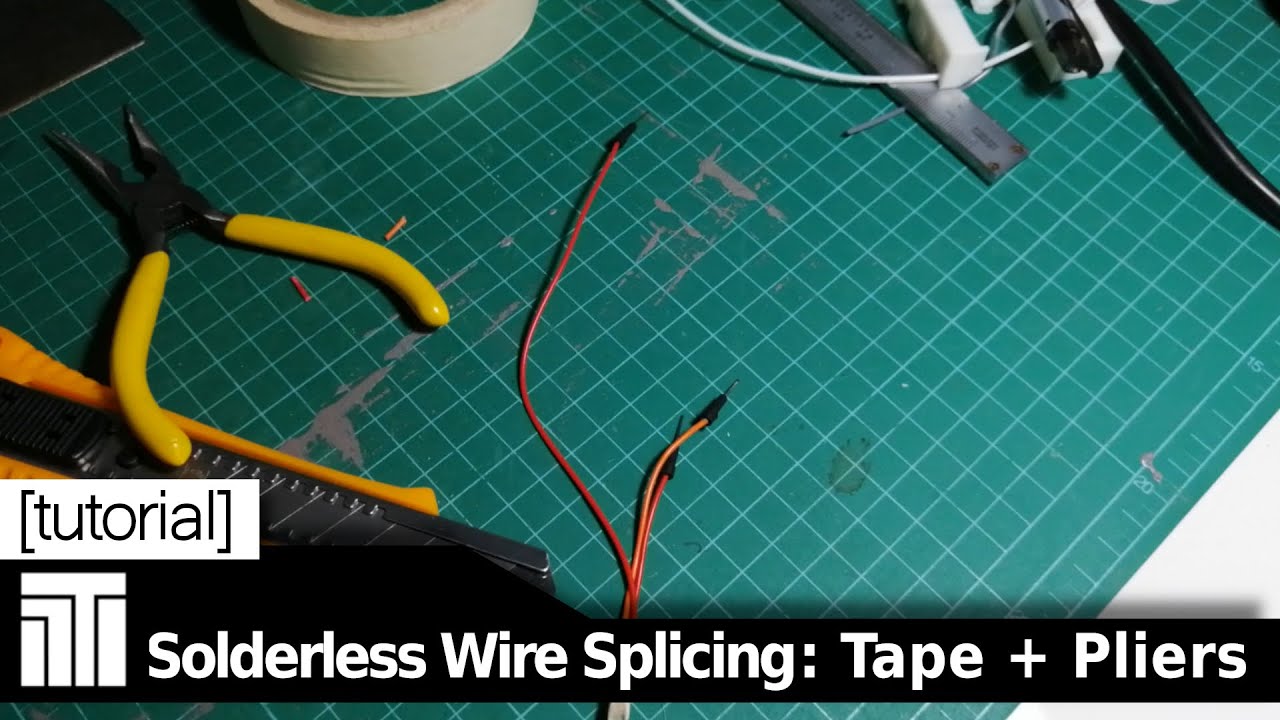 Solderless Wire Splicing Tutorial: Splicing Wires with Just Pliers & Tape - YouTube