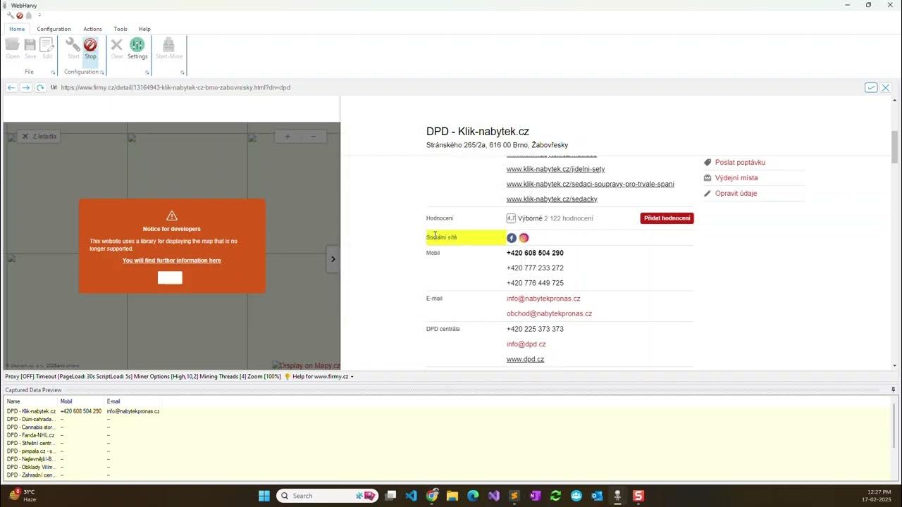 Scrape Company Contact Details from firmy.cz - YouTube