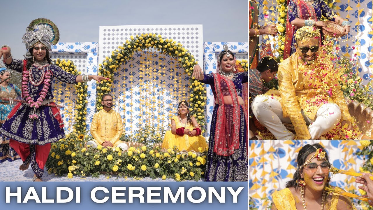 Haldi Ceremony | haldi Decor | haldi entry | haldi songs dance ...