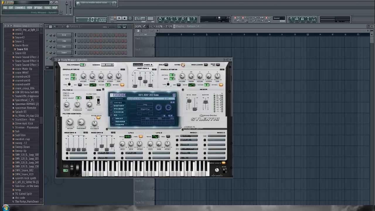 FL Studio Tutorial: How To Make A Super Saw (With Sylenth1 & Harmor) - YouTube