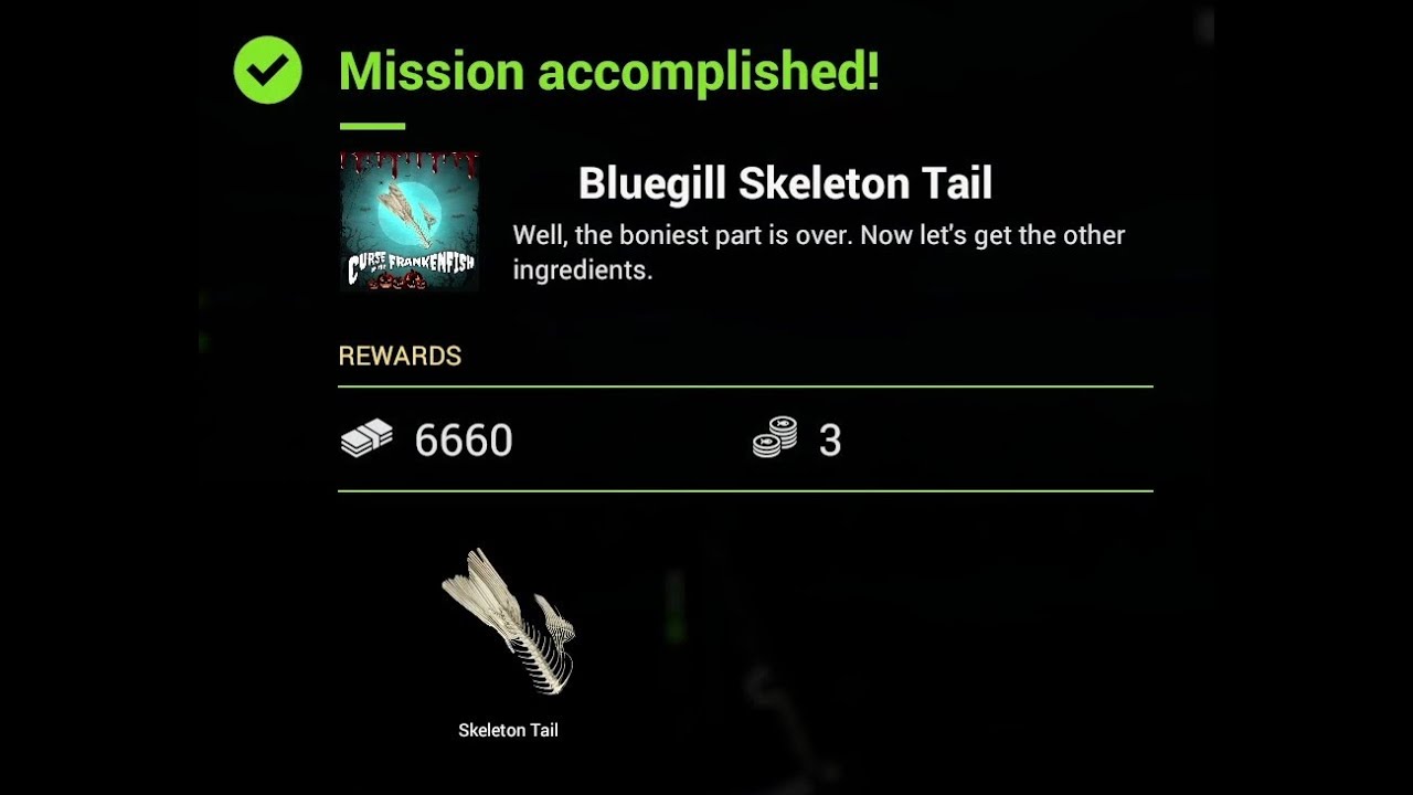 Fishing Planet - Bluegill Skeleton Tail - YouTube