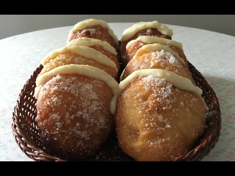 Cómo hacer BOMBAS RELLENAS CON CREMA PASTELERA | Berlinas rellenas ...