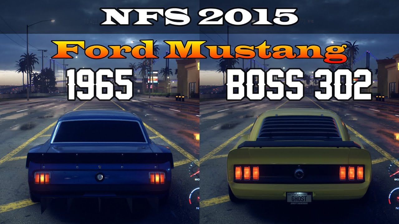 Ford Mustang vs Ford Mustang Boss 302 - NFS 2015 (Drag Race) - YouTube