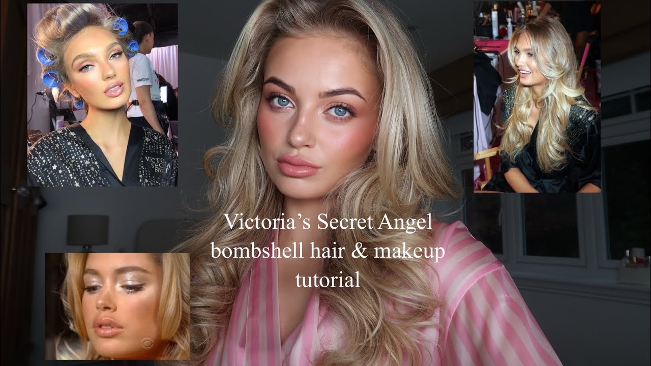Victoria’s Secret bombshell hair & makeup tutorial - YouTube