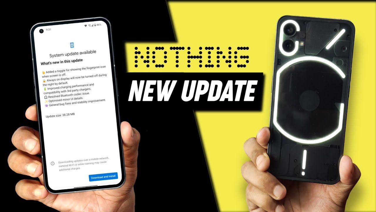 Nothing phone (1) New Update - New AOD Feature & More | Nothing OS 1.1. ...