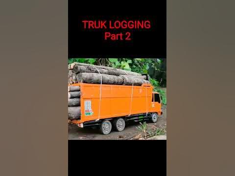 DETIK DETIK TRUK LOGGING MELINTAS ll #RC TRUK part 2 - YouTube