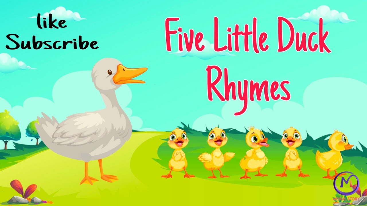 Five Little Duck Rhymes | Kid's Rhymes | Mother and Son's Story - YouTube
