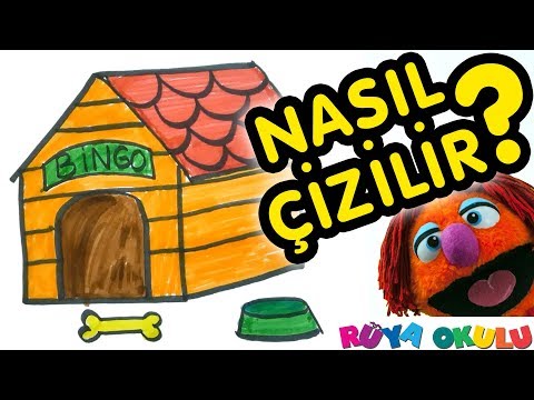 Köpek Kulübesi Nasıl Çizilir? - Köpek evi - 🏠 - Çocuklar İçin Resim Çizme - RÜYA OKULU