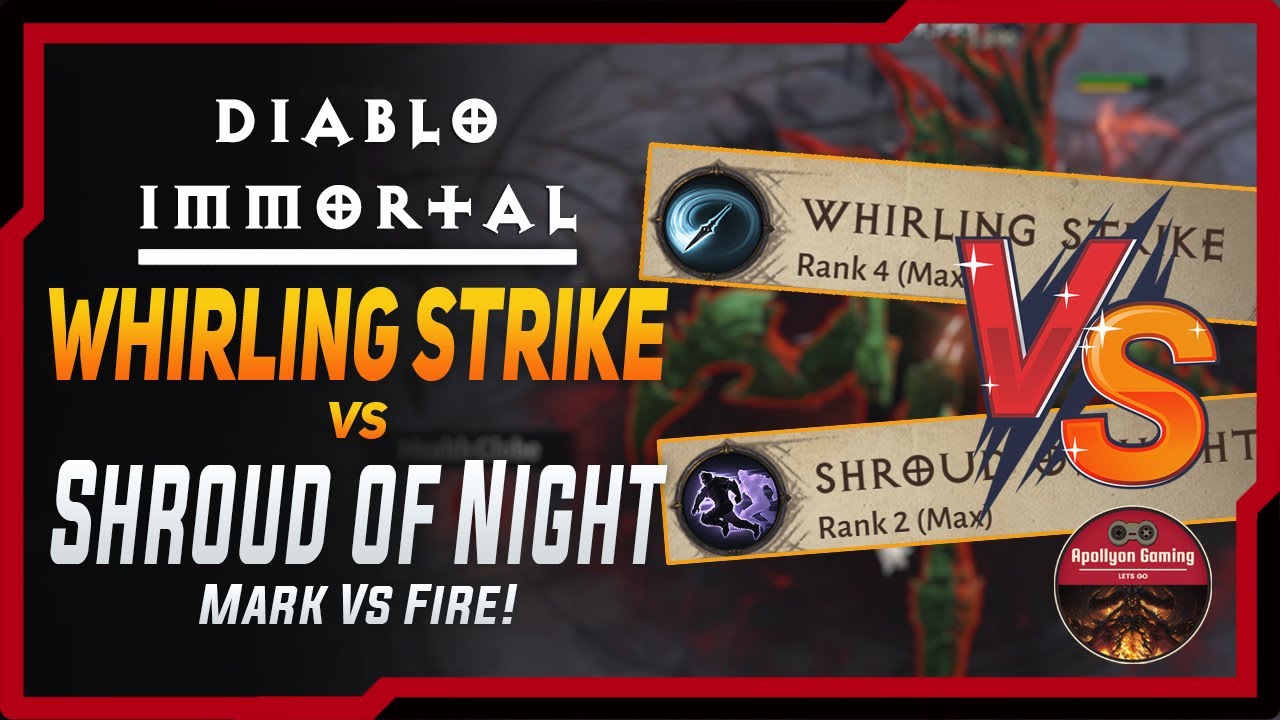 Whirling Strike Vs Shroud Of Night - Fire Vs Mark Damage Test - Which ...