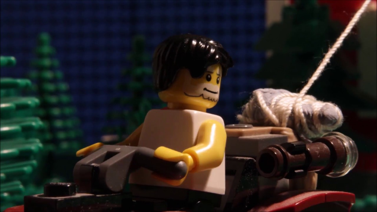 LEGO: Cutting down a tree - YouTube