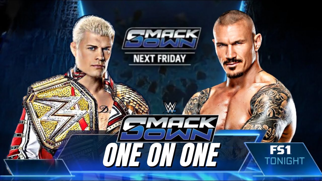 Cody Rhodes Vs Randy Orton | One On One Match | WWE Smackdown - YouTube