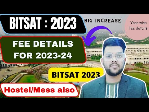BITs Fee structure for this year | Hostel & mess fee also | Big ...