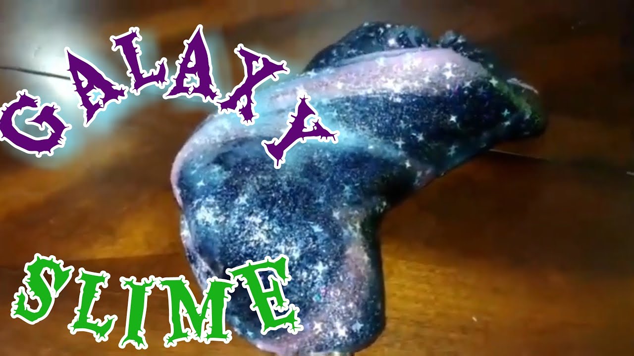 How to make galaxy slime!!! - YouTube