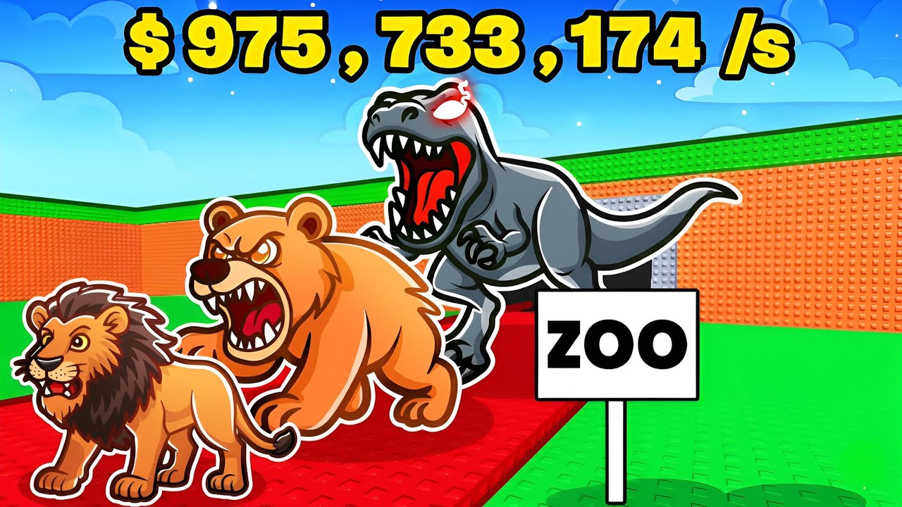 BUILD THE BIGGEST ZOO SIMULATOR IN ROBLOX ! - YouTube