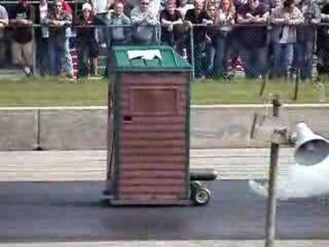 Jet Outhouse at Byron Dragway - YouTube