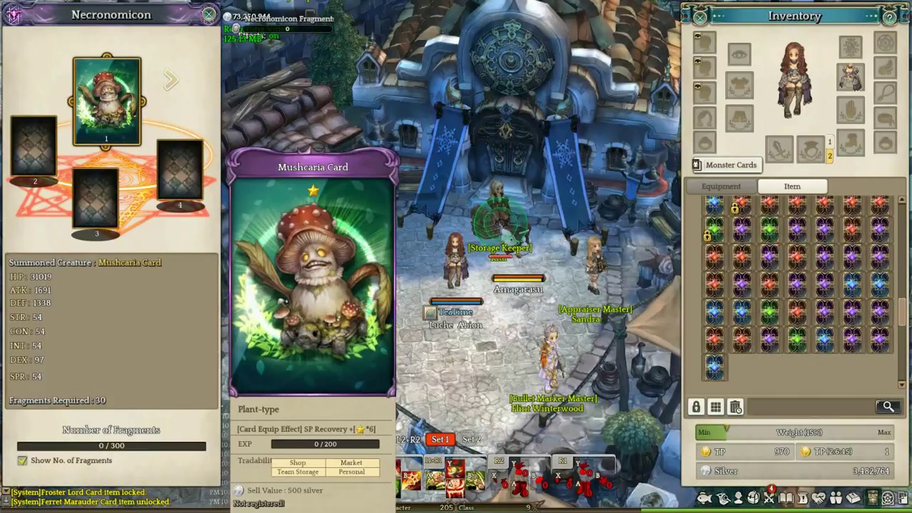 Tree of Savior - Necronomicon Test (62 cards) - YouTube