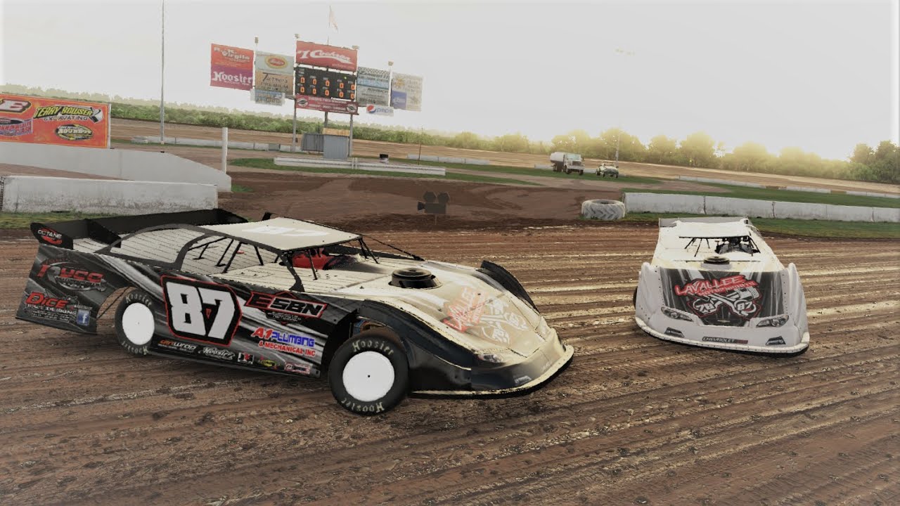 Pro Late models at Lernerville iracing - YouTube