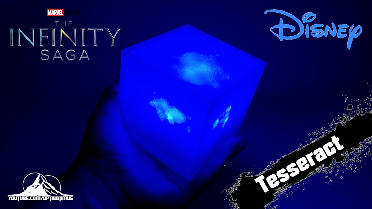 Disney Parks Marvel TESSERACT Light-Up Replica Video Review - YouTube
