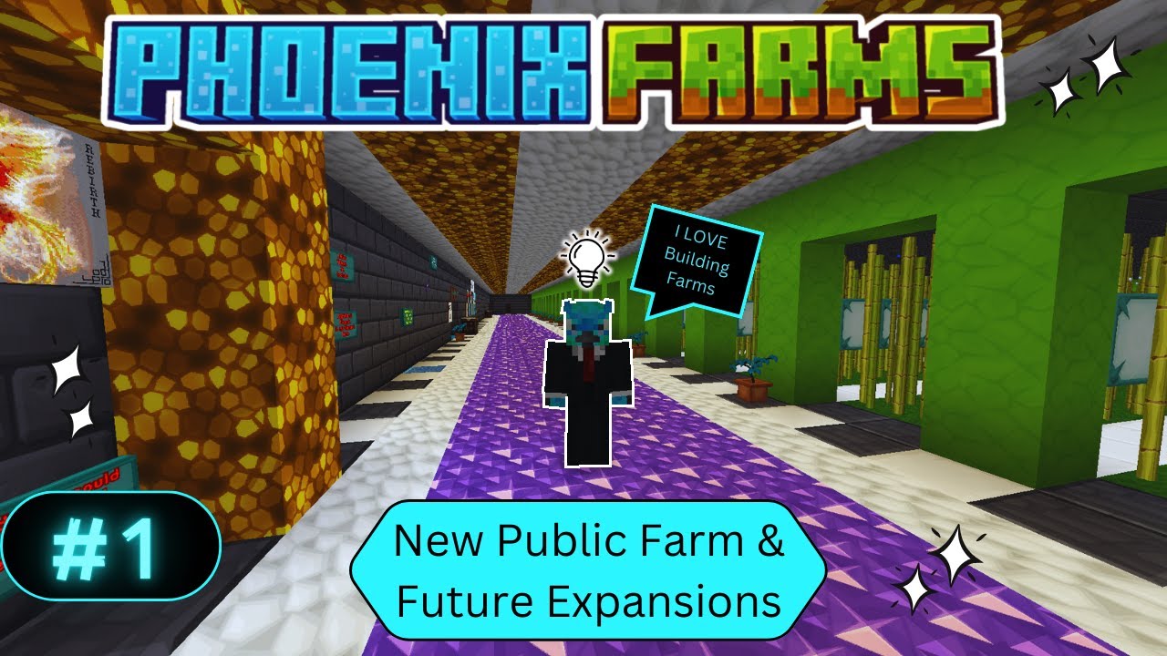 Phoenix Farms EP. 1 New Public Farm in a Server Minecraft vulengate ...