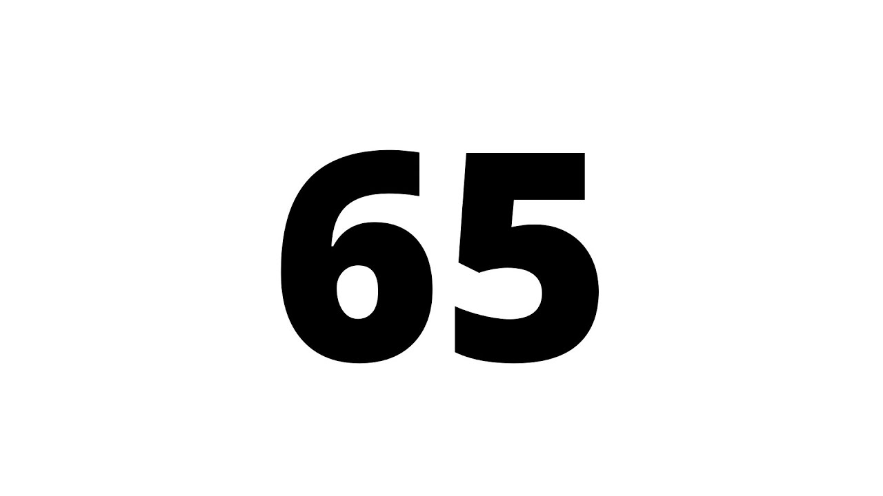 65 Second Countdown Timer White Screen With Sound Effect - YouTube