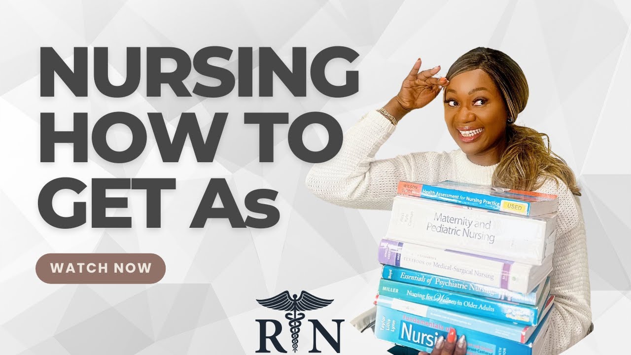 How I studied in Nursing school to get As - YouTube