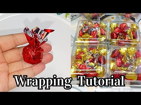 Chocolate Wrapping Tutorial | A Tutorial on Perfect Chocolate Wraps.🍬 ...