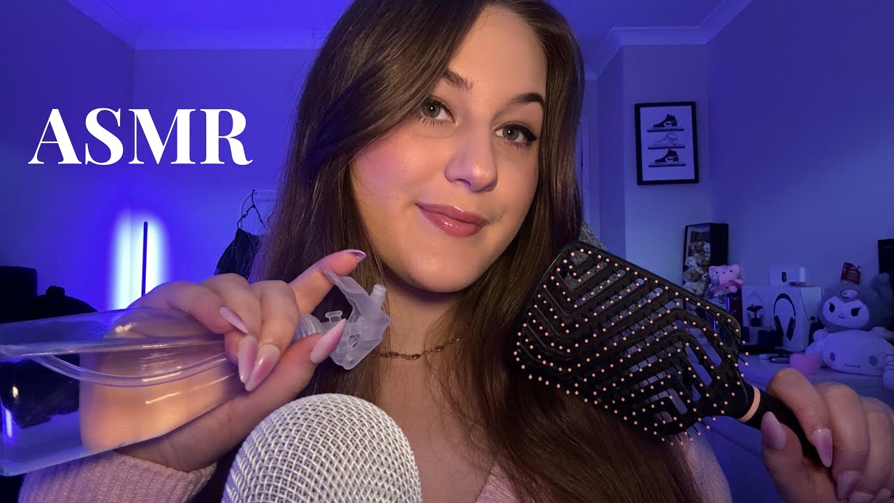 ASMR | HAIR BRUSHING & SCALP MASSAGE FOR SLEEP ˖ . ݁𝜗𝜚. ݁₊ - YouTube